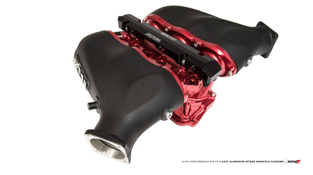 AMS Performance R35 GT-R Intake Manifold with Cast Aluminum Plenums ...