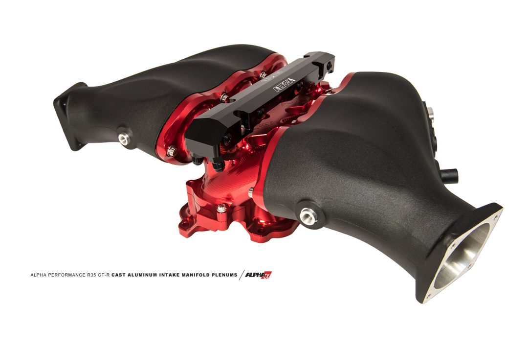 AMS Performance R35 GT-R Intake Manifold with Cast Aluminum Plenums ...