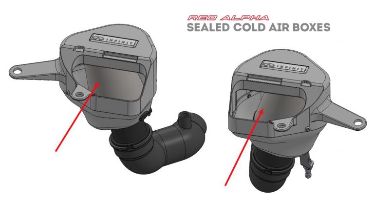 AMS Performance INFINITI Q50/Q60 Red Alpha Cold Air Intake Kit - AMS ...