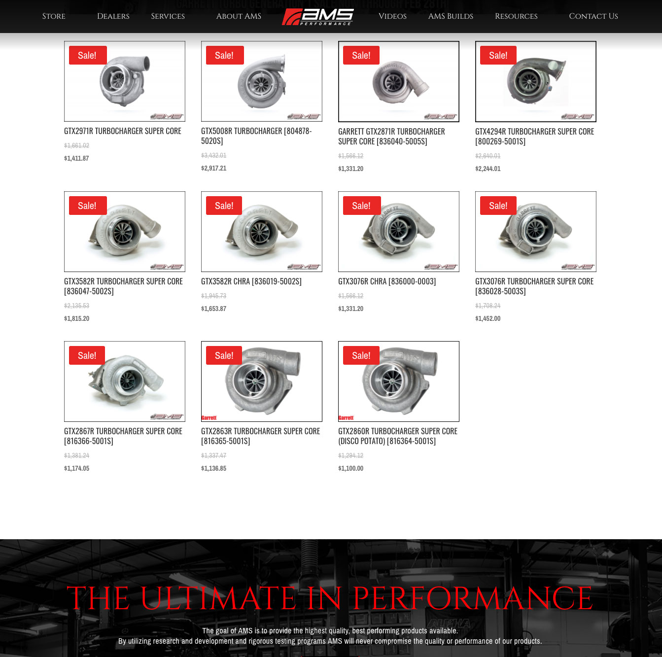 February Garrett Gen 1 Sale - AMS Performance