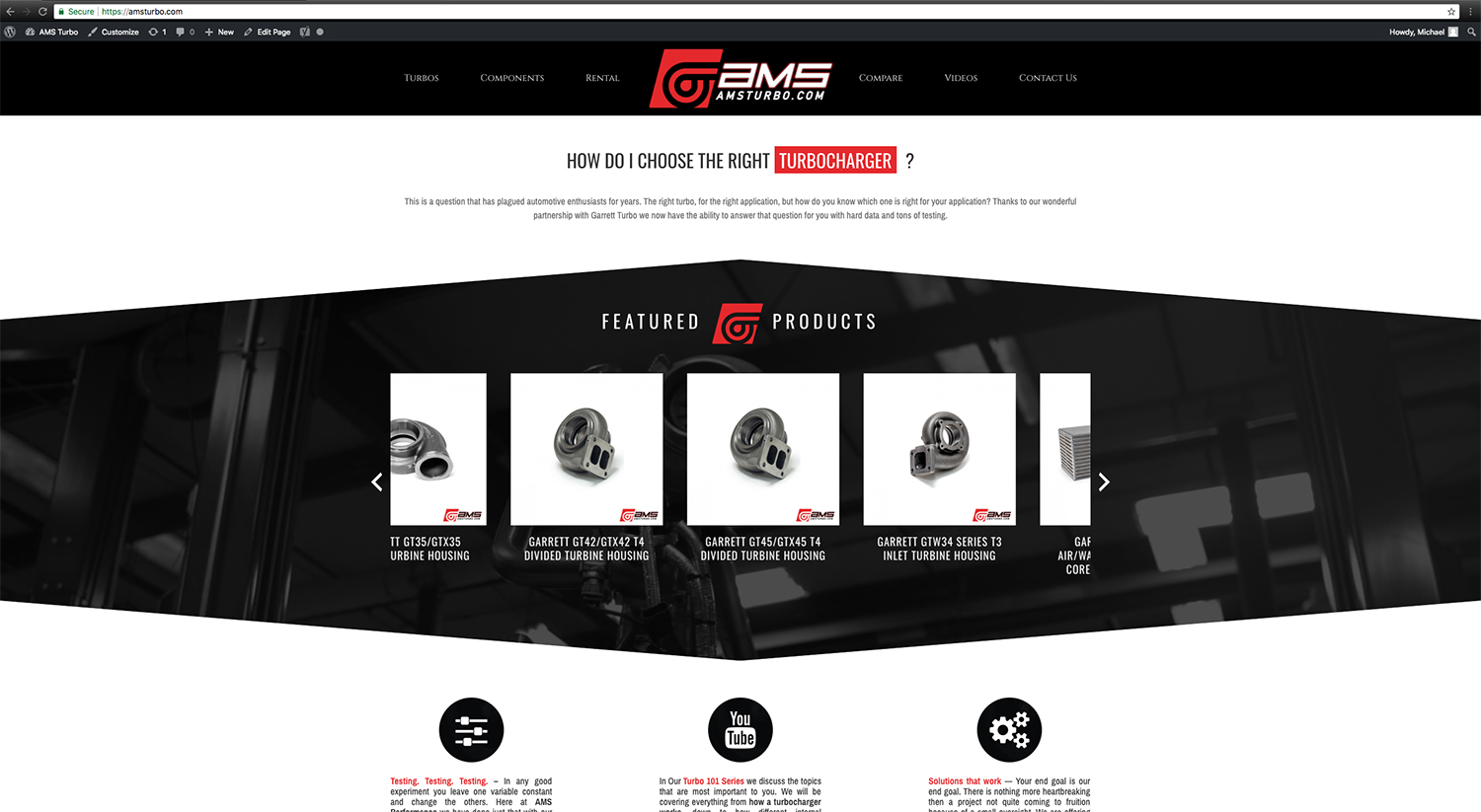 AMS Launches AMSTurbo.com - AMS Performance