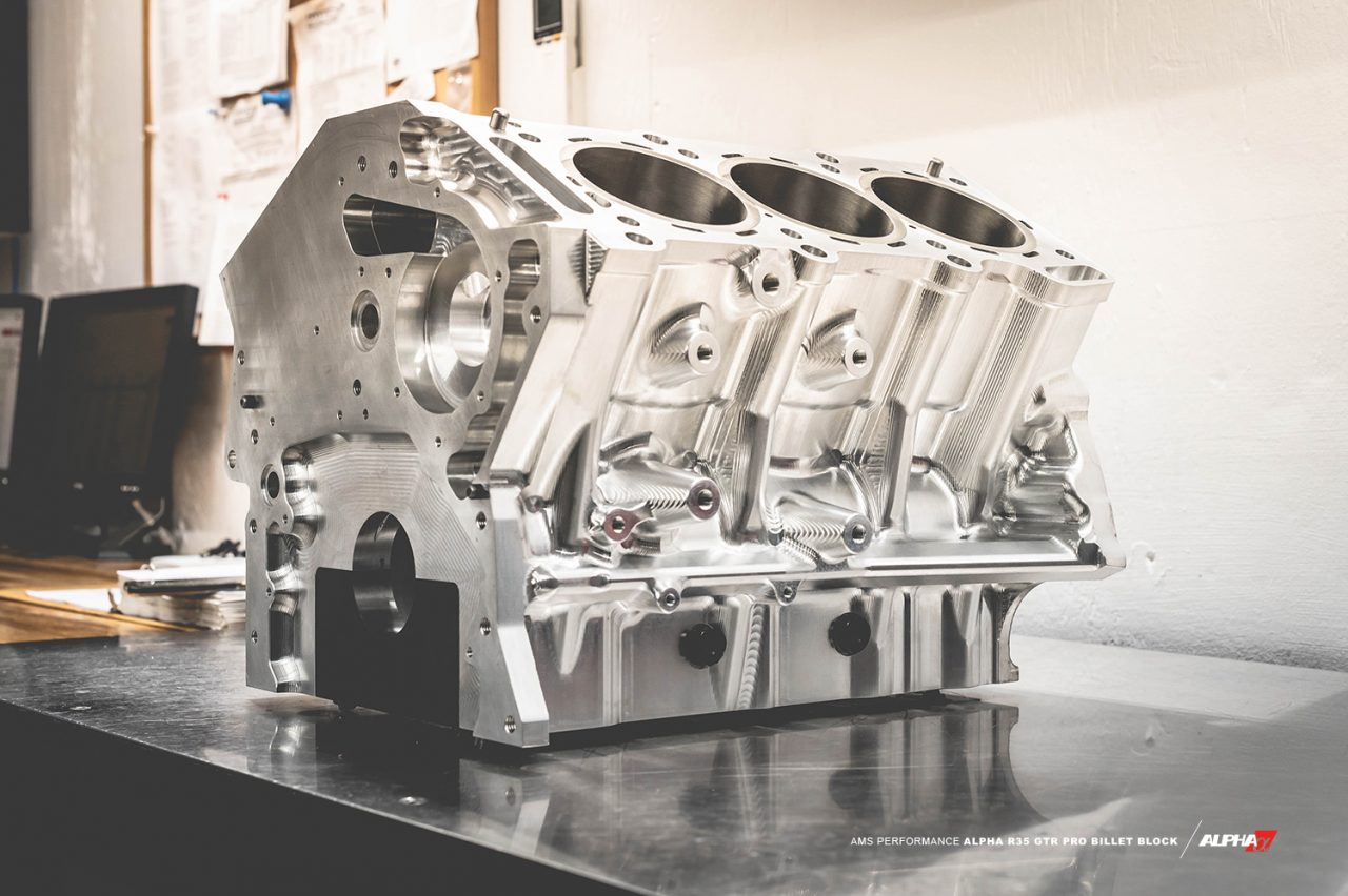 AMS Performance Nissan R35 GT-R Pro Series Billet Block - AMS Performance