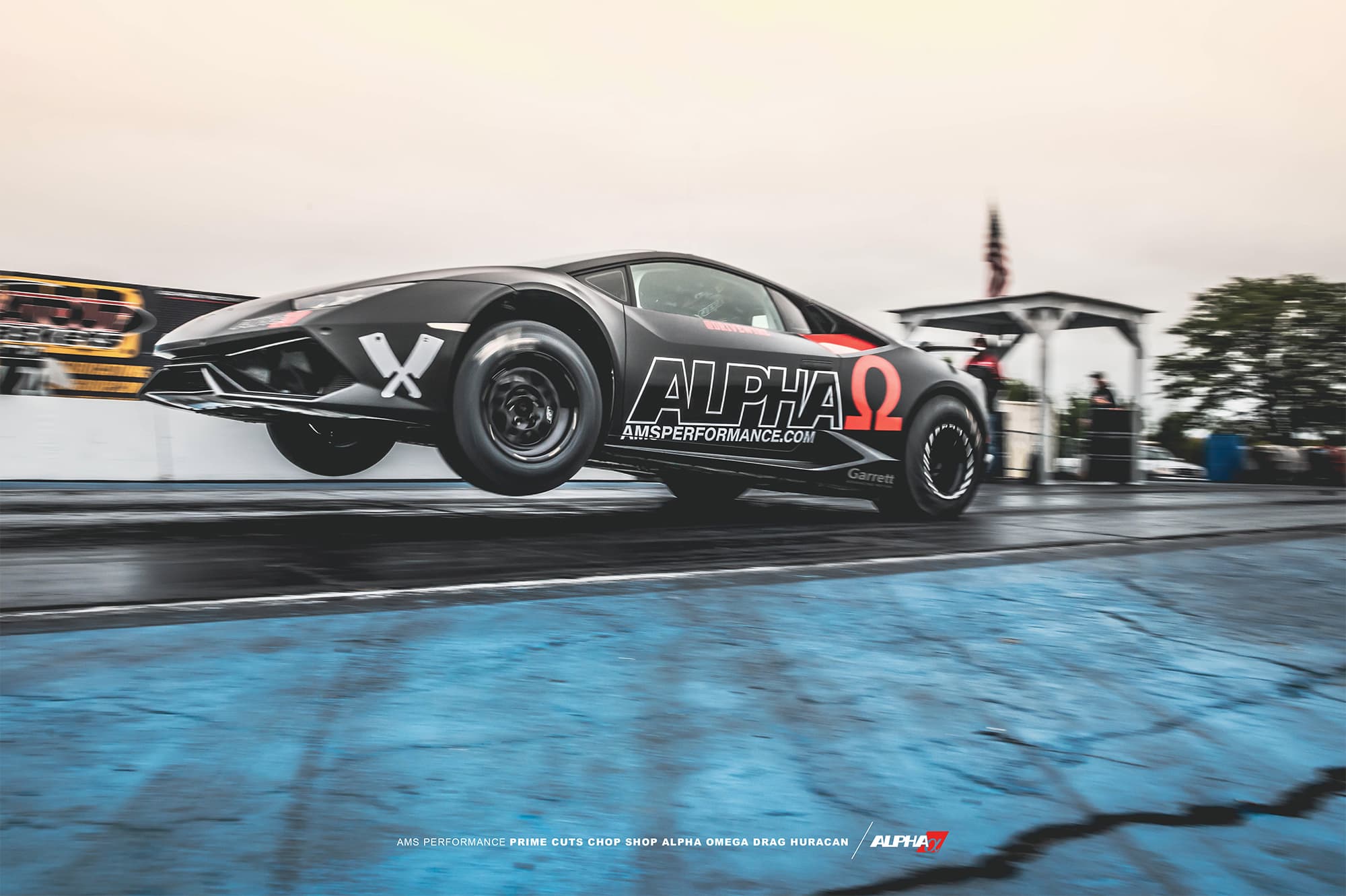 ALPHA Omega Drag Huracan Sticker - AMS Performance