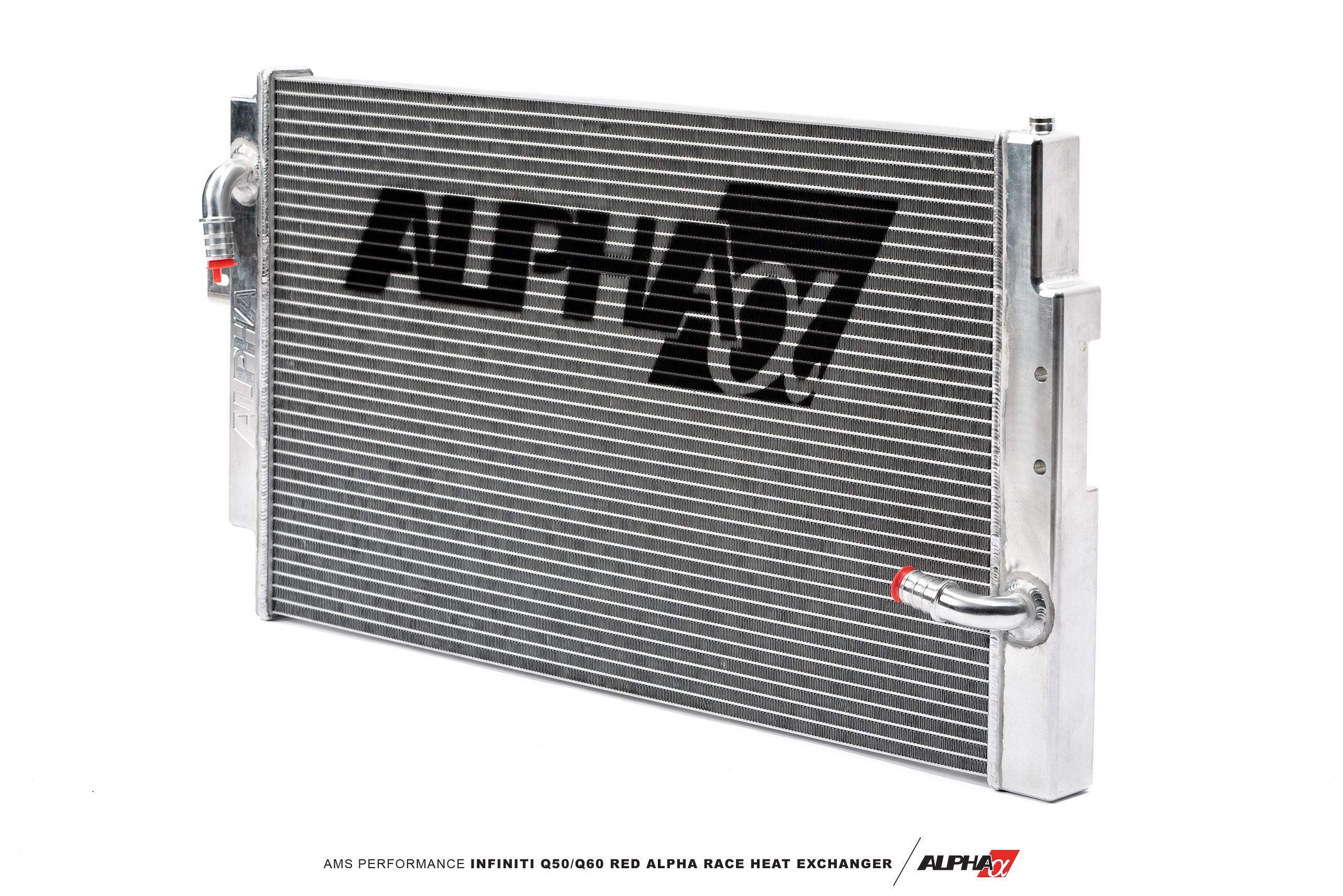 AMS Performance Q50/Q60 Red Alpha Race Heat Exchanger - AMS Performance