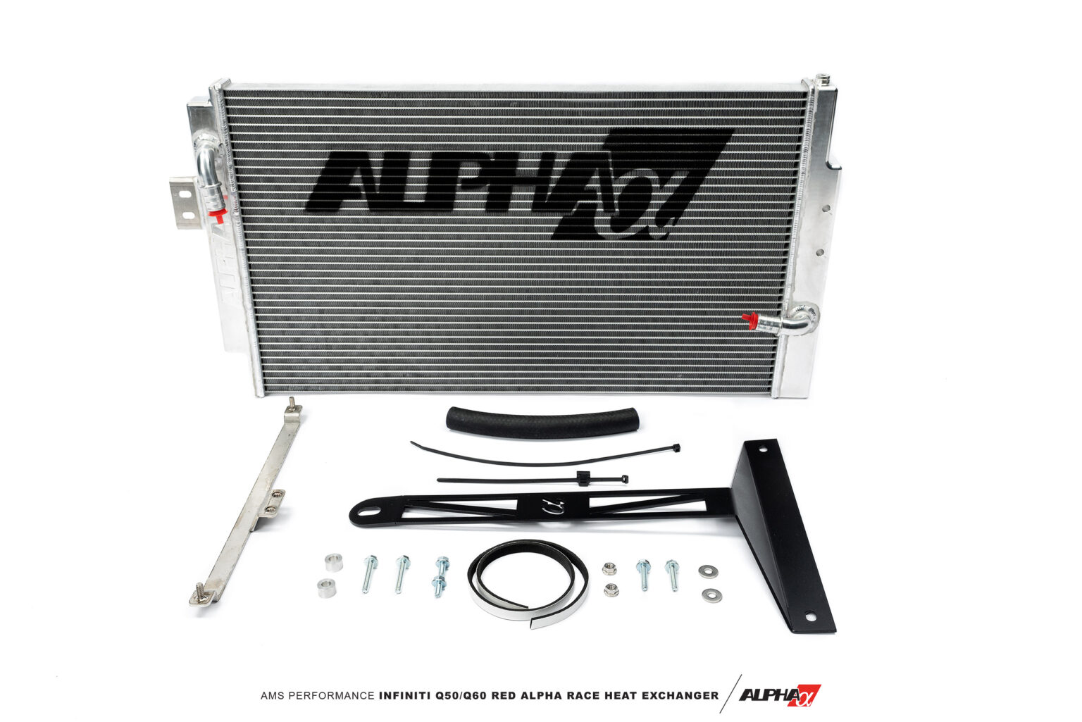 AMS Performance Q50/Q60 Red Alpha Race Heat Exchanger - AMS Performance