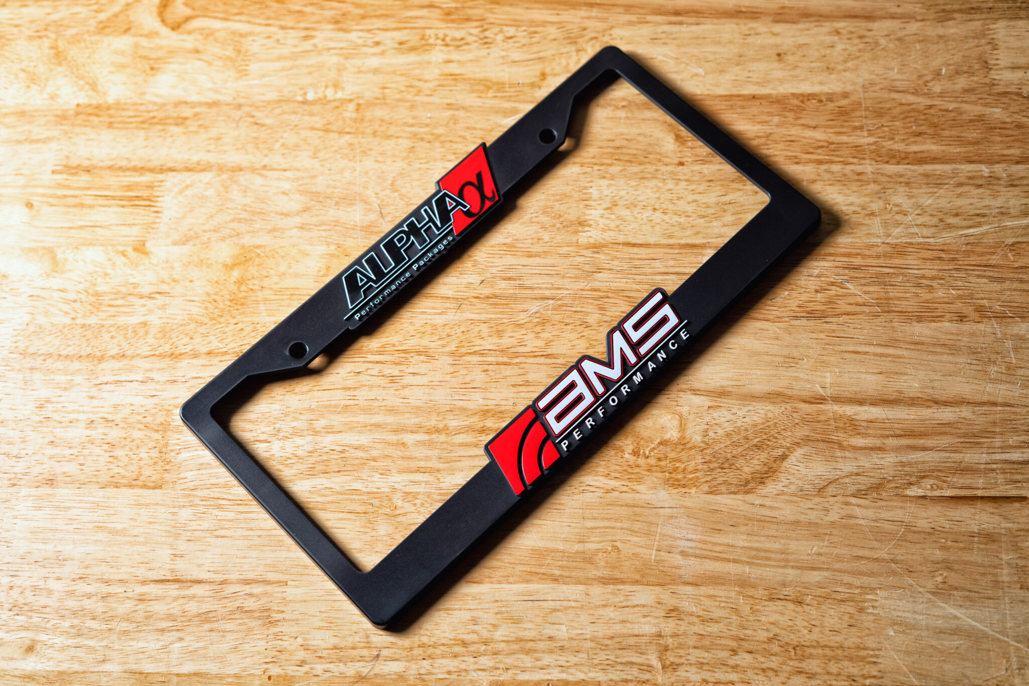 AMS Performance "AMS/Alpha" License Plate Frame - AMS Performance