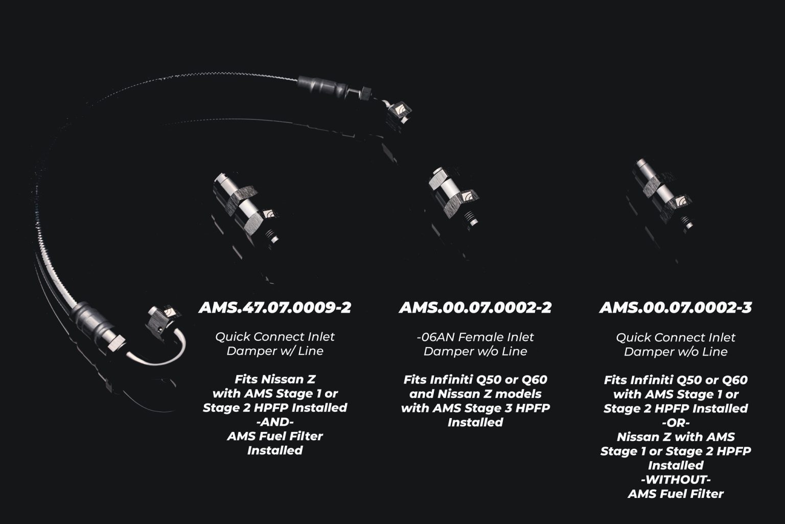 AMS Performance Inline Fuel Pulsation Damper - AMS Performance